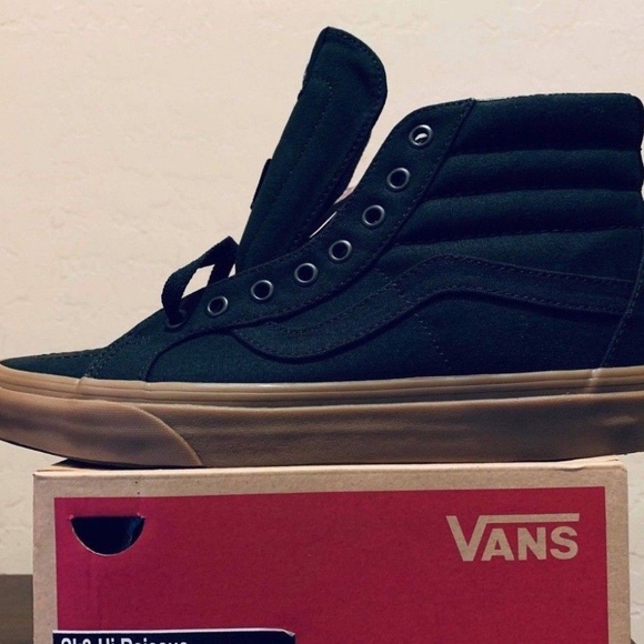 Vans | Shoes | Vans Sk8hi Reissue Blackgum Skate Shoes Mens | Poshmark